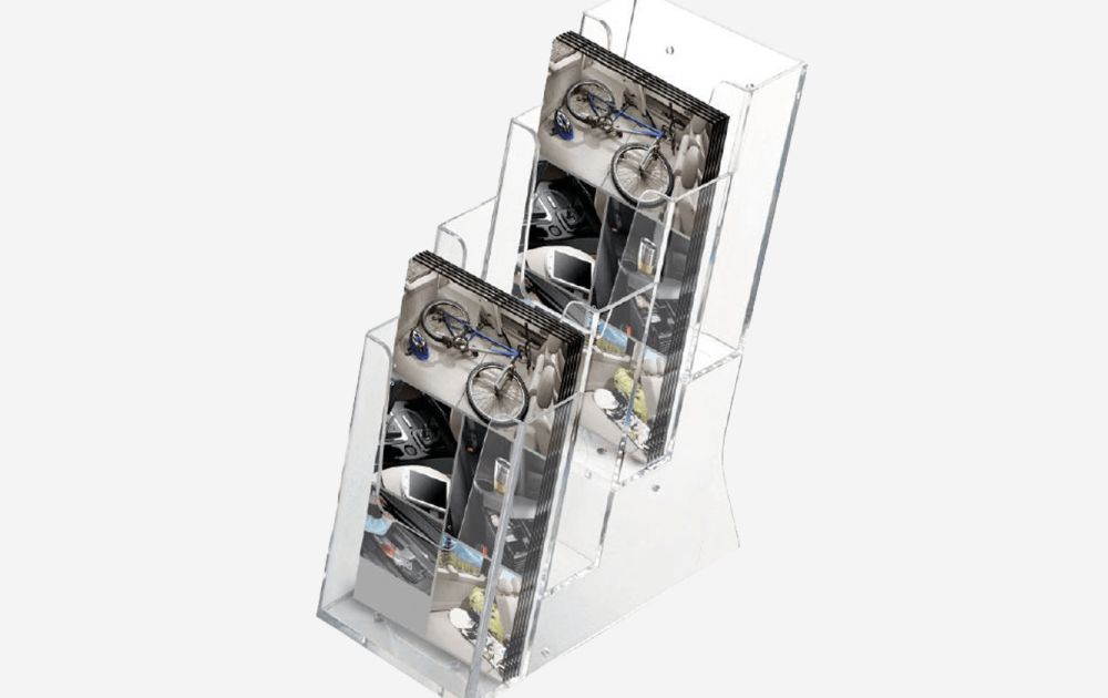 Stalak za letke/brošure stolni 1/3 A4 x 4 - Cijena